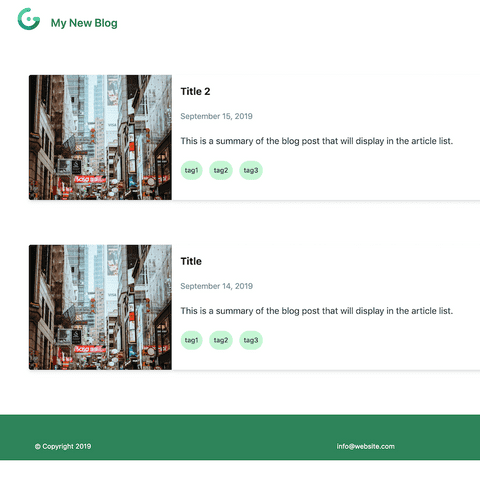 Markdown starters - Gridsome