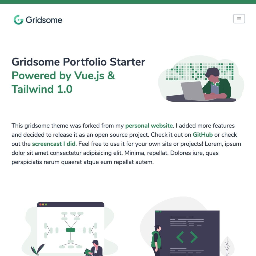 Gridsome Portfolio Starter - Gridsome