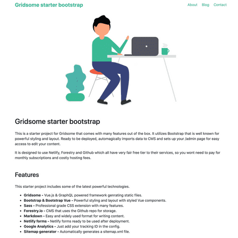 Starters - Gridsome